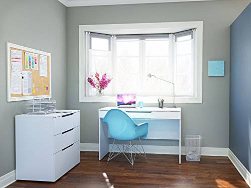 Arobas 3-Drawer Filing Cabinet from Nexera, White