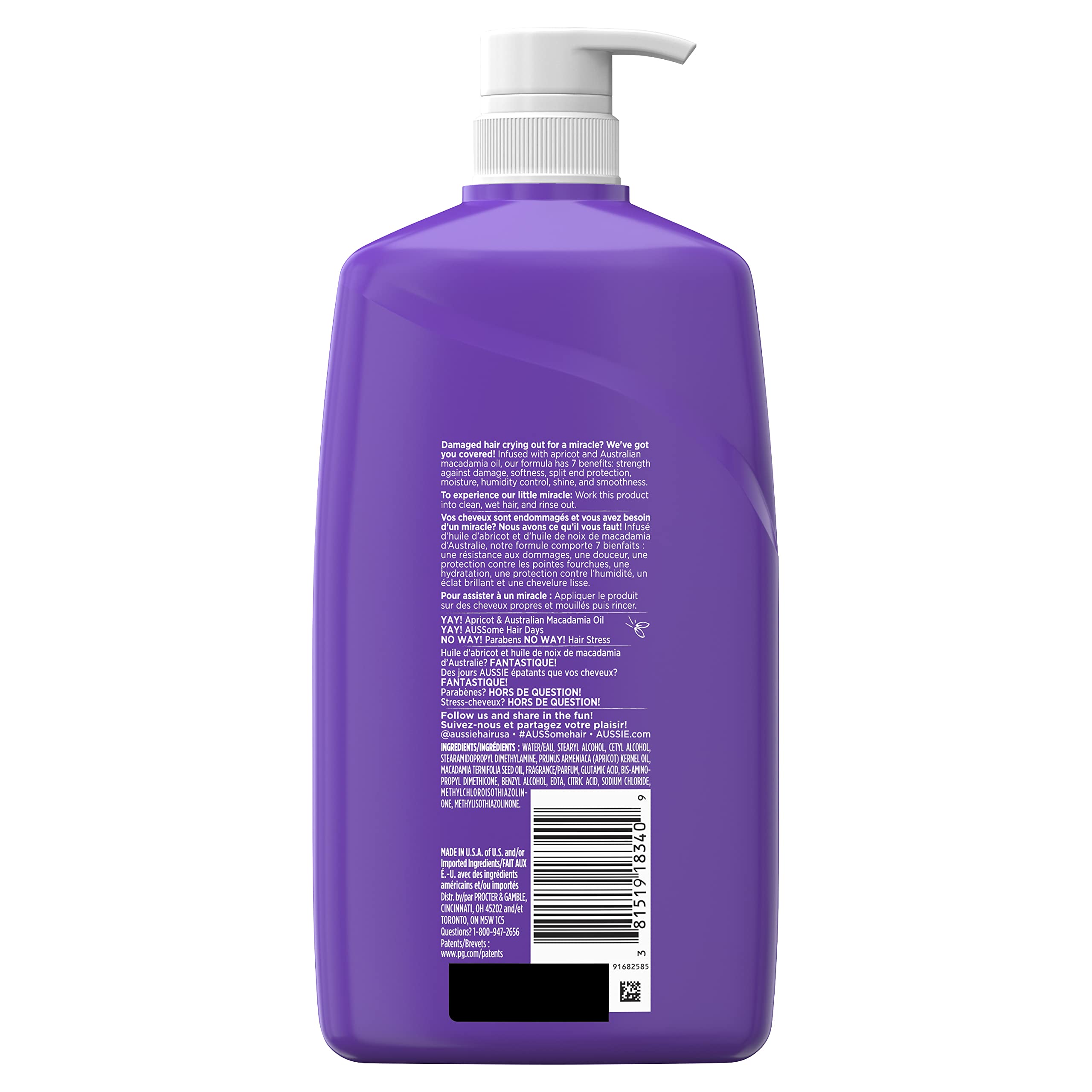 Aussie Total Miracle Collection Conditioner, 26.2 Fluid Ounce