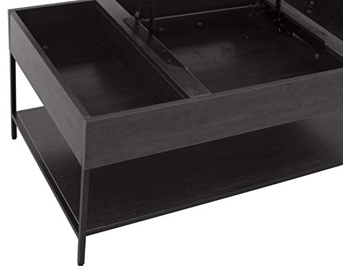 Amazon Brand - Ravenna Home Heights Wood Lift Top Storage Coffee Table, Rectangular, Espresso, 23.6"D x 43.3"W x 16.5"H
