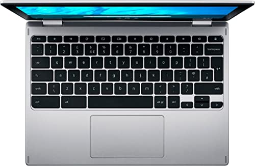 Acer Spin 2023 Flagship X360 2-in-1 Convertible Chromebook Laptop Business,11.6‘ HD Touchscreen IPS,8-Core MediaTek MT8183C Processor,4GB RAM,64GB eMMC,Wi-Fi 5,Chrome OS+HubxcelAccessory,Pure Silver