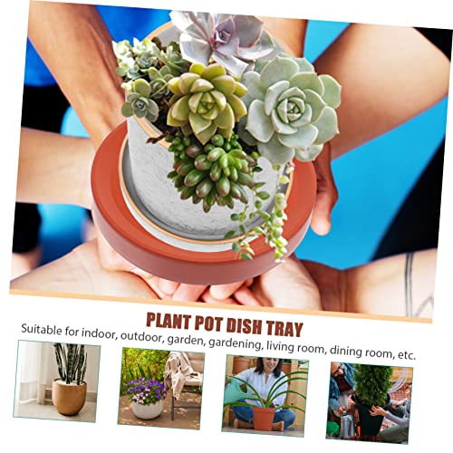 Abaodam Rolling Flower Pot Tray Serving Tray Round Carts with Wheels Heavy Duty Planters for Indoor Plants Flower Pot Saucer Plastic Pot Saucer Flower Pot Trolley Plants Caddy on Wheels Pp