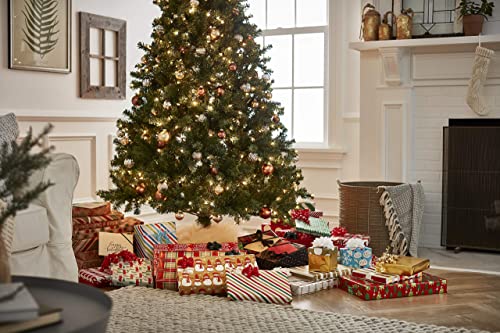 American Greetings Reversible Wrapping Paper Jumbo, Red and Black Plaid (1 Roll, 175 sq. ft)