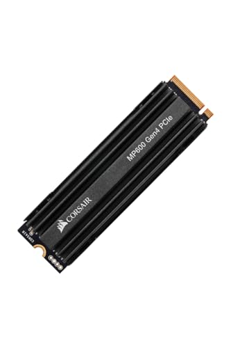 Corsair Force Series MP600 1TB Gen4 PCIe X4 NVMe M.2 SSD, Up to 4,950 MB/s (CSSD-F1000GBMP600)