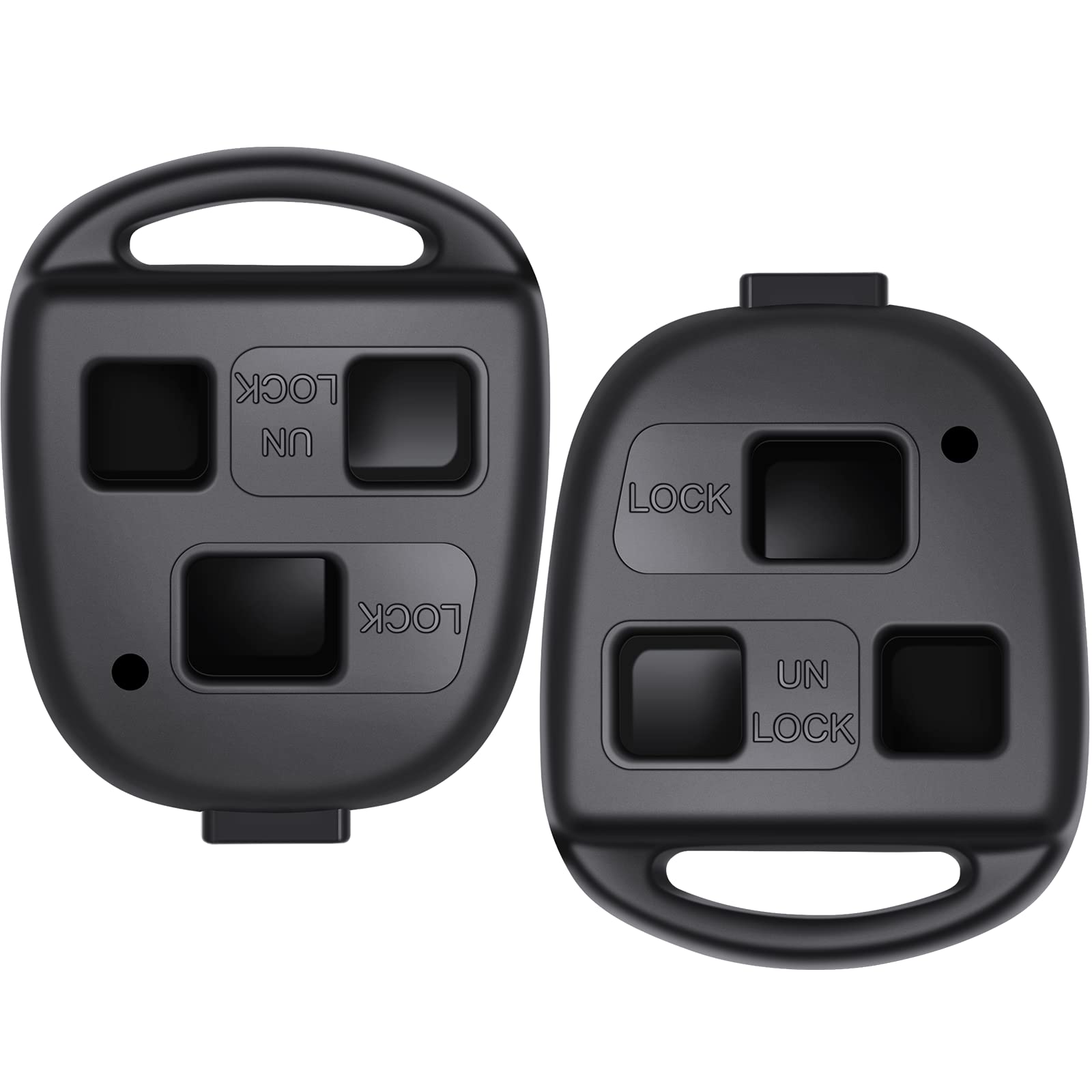 2 Pack Replacement Key Fob Shell Case Fit for Lexus ES GS is LS LX RX 3 Buttons Keyless Entry Remote Control Key Fob Cover