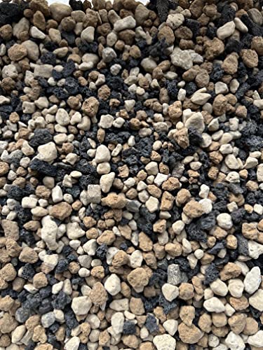 3 Gal. Pre Mixed Black Lava, Japanese Akadama, Hyuga for Cactus & Succulent, Bonsai Tree Soil Mix - Large Grain Inorganic Additive