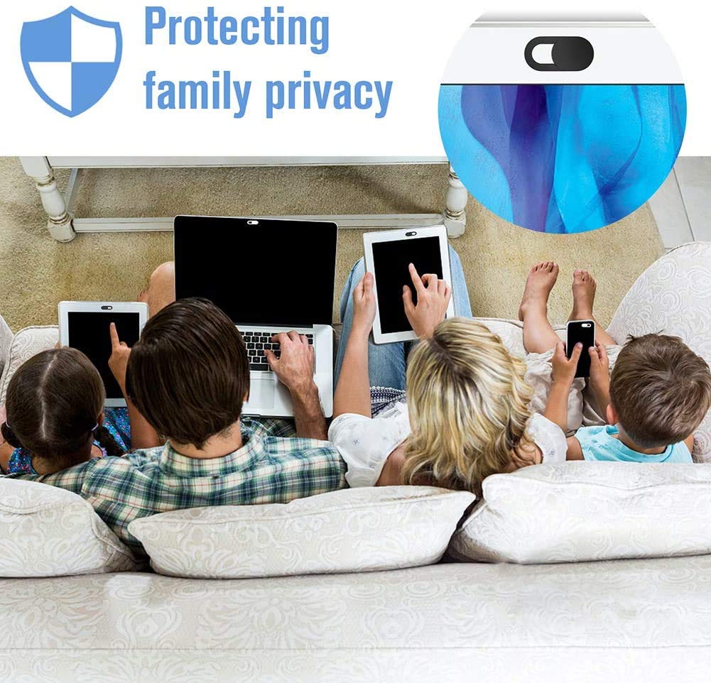 LorXI Webcam Slide Cover, 3 Pack Ultra Thin Camera Cover Slide Apply to Laptop, Tablet, Smartphone, Protect Your Privacy (Couple Panda)