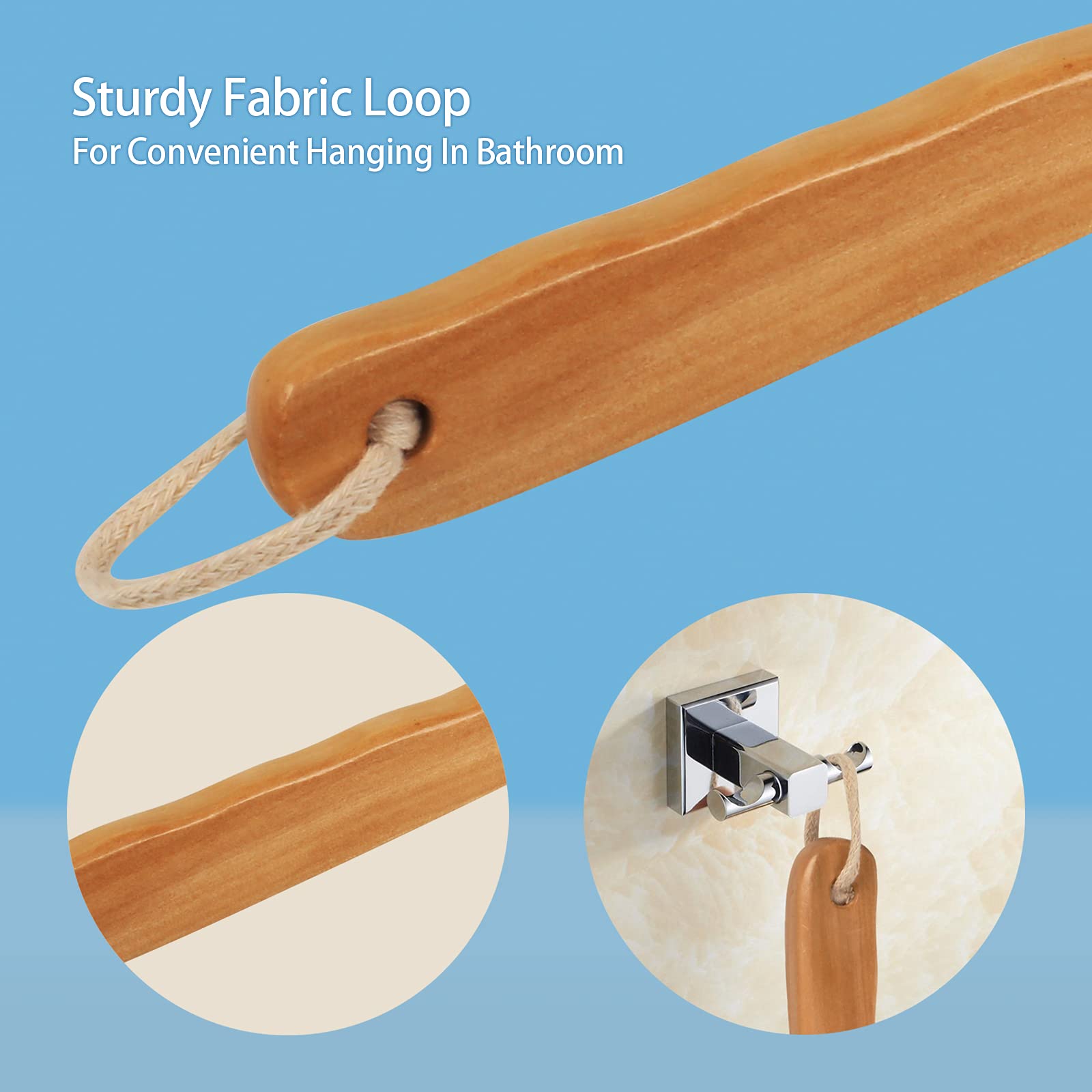Lotion Applicators for Your Back,17 Inch, Easy Reach Washable, back Self Tanner Applicator includes 1 Applicator Handle, 2 Pads (2 Pads)