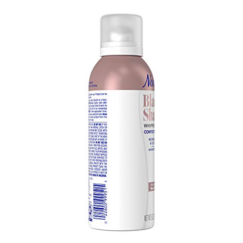 Nair Hair Remover Bladeless Shave Whipped Crème Infused with Rosewater, 5oz