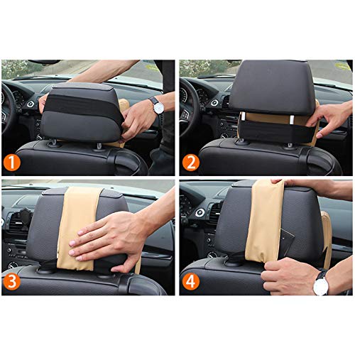 NANGAO Car Seat Headrest Neck Rest Cushion 3D Memory Foam Car Seat Neck Support Neck Rest Headrest Accessories Car Seat Back Pillows for Neck/Back Pain Relief