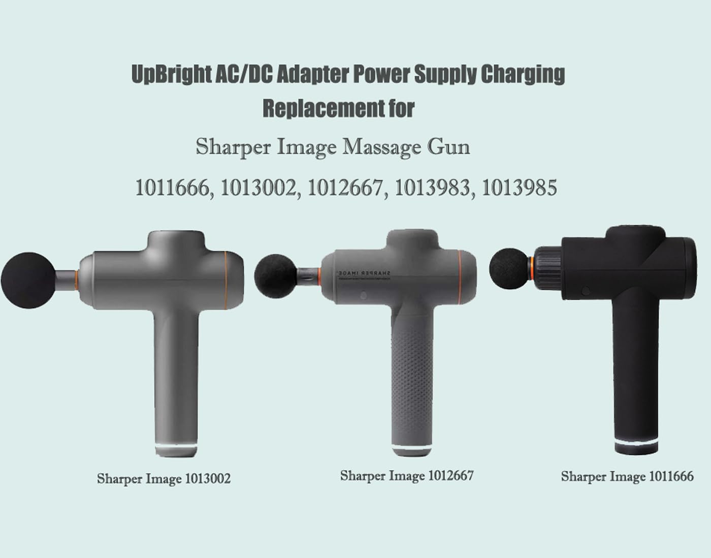 UpBright 27V AC/DC Adapter Compatible with Sharper Image 1011666 1013002 1012667 1013983 1013985 Powerboost Deep Tissue Cordless Massager Pro Percussion Device Massage Gun Power Supply Battery Charger