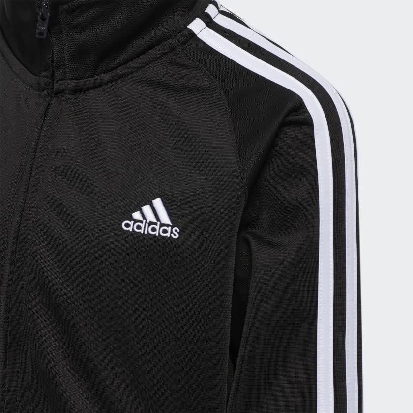 adidas baby boys Tricot Jacket & Clothing Pants Set, Adi Black, 7 US
