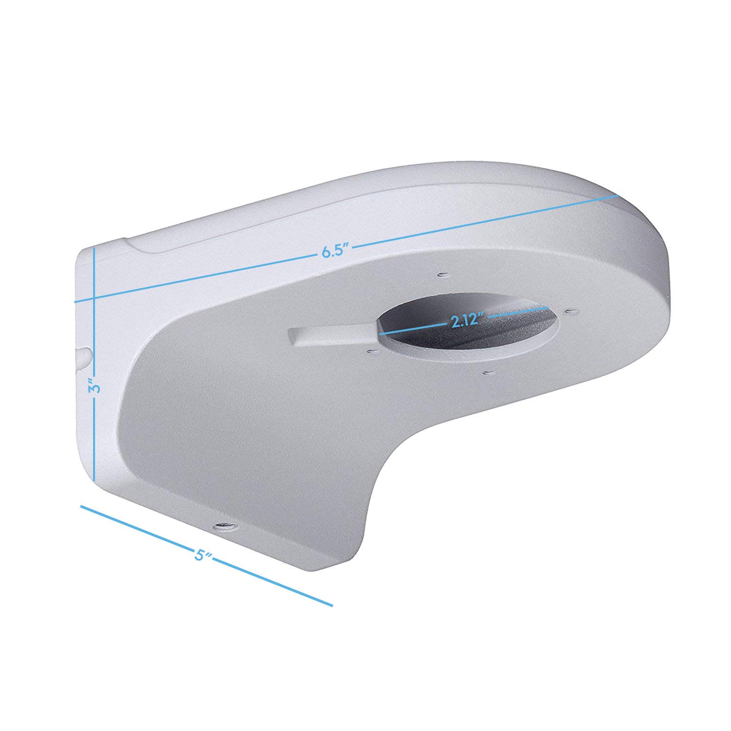 Amcrest AMCPFB204W Wall Mount Bracket for Dome Cameras, Compatible w/ AMC720DM28-B/W,AMC1080DM36-B/W, AMC721DM36-B/W, AMC1081DM36-B/W POE IPC: IP2M-844EB/W, IP4M-1055EB/W, IP8M-T2599EW, IP4M-1048-AI