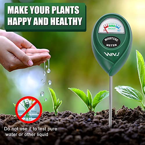 2 Pack Soil Moisture Meter, Plant Water Monitor, Lawn Moisture Meter,Soil Hygrometer Sensor for Gardening, Farming, Indoor and Outdoor Plants