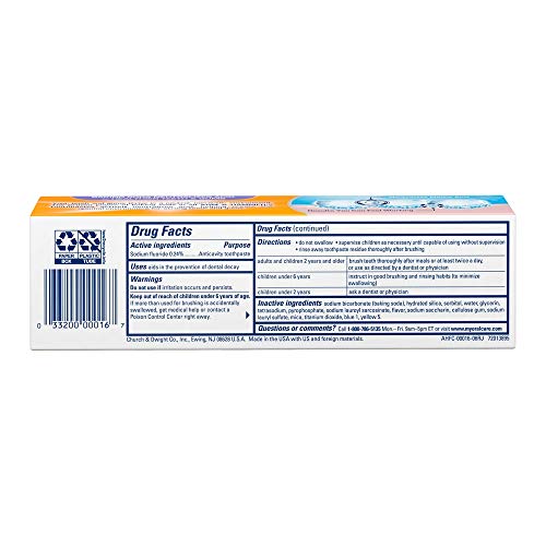 Arm & Hammer Truly Radiant Rejuvenating Whitening with Crisp Mint Twist, 4.3 oz each (Pack of 3)