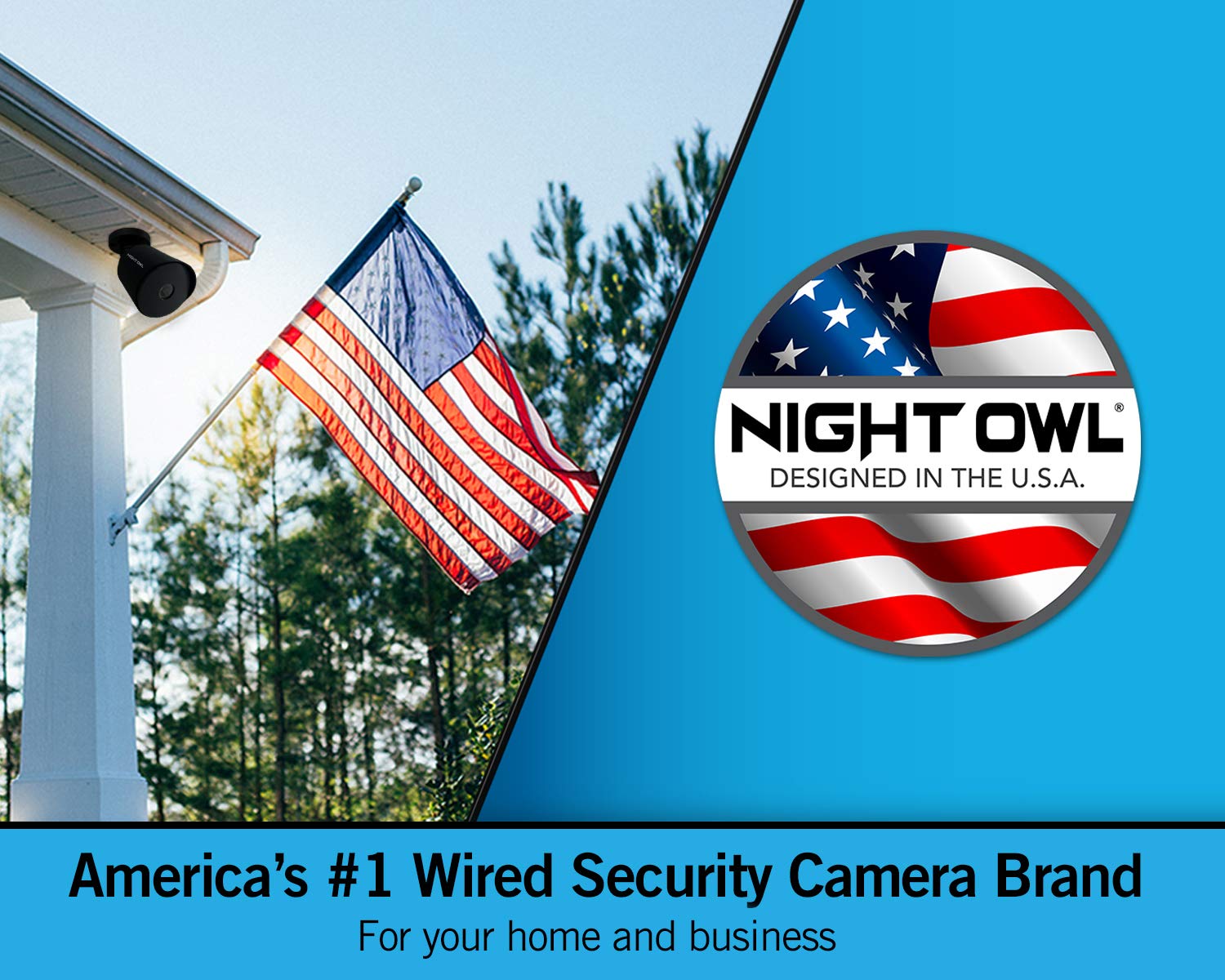 Night Owl 1080p HD Wired Indoor/Outdoor Add-On Cameras, 100 ft. of Night Vision, Wide Viewing Angle and Color Night Vision (2-Pack)