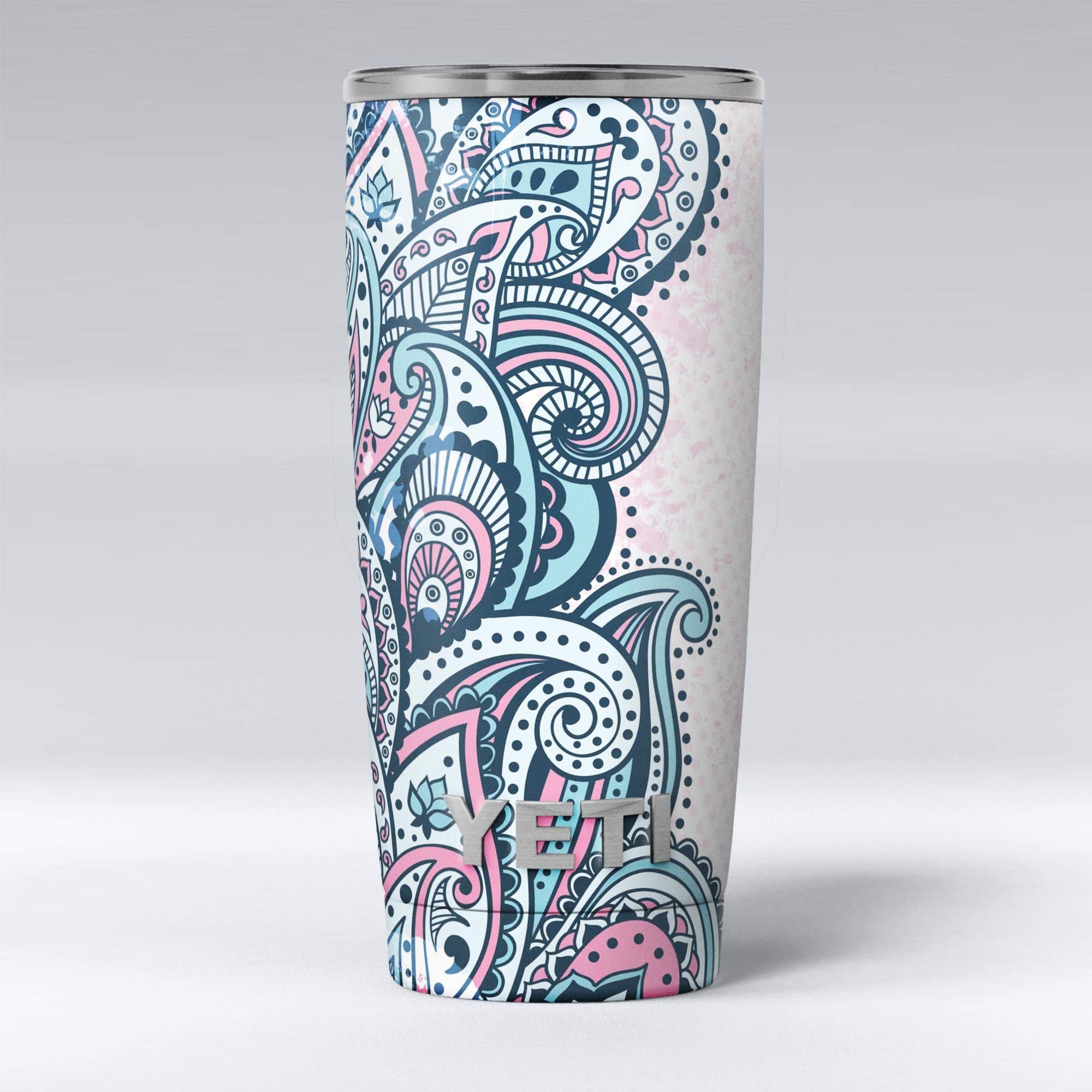 Design Skinz Colorful Ethnic Sprouts - Skin Decal Vinyl Wrap Kit Compatible with The Yeti Rambler Cooler Tumbler Cups