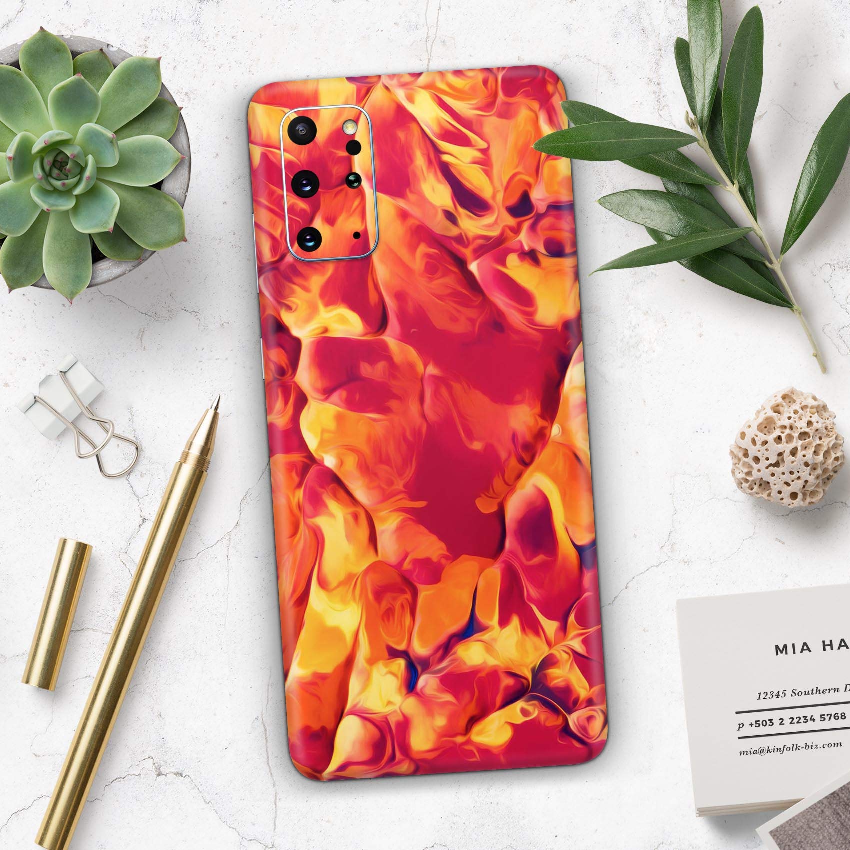 Design Skinz Blurred Abstract Flow V54 Protective Vinyl Decal Wrap Skin Cover Compatible with The Samsung Galaxy S20 (Screen Trim & Back Glass Skin)