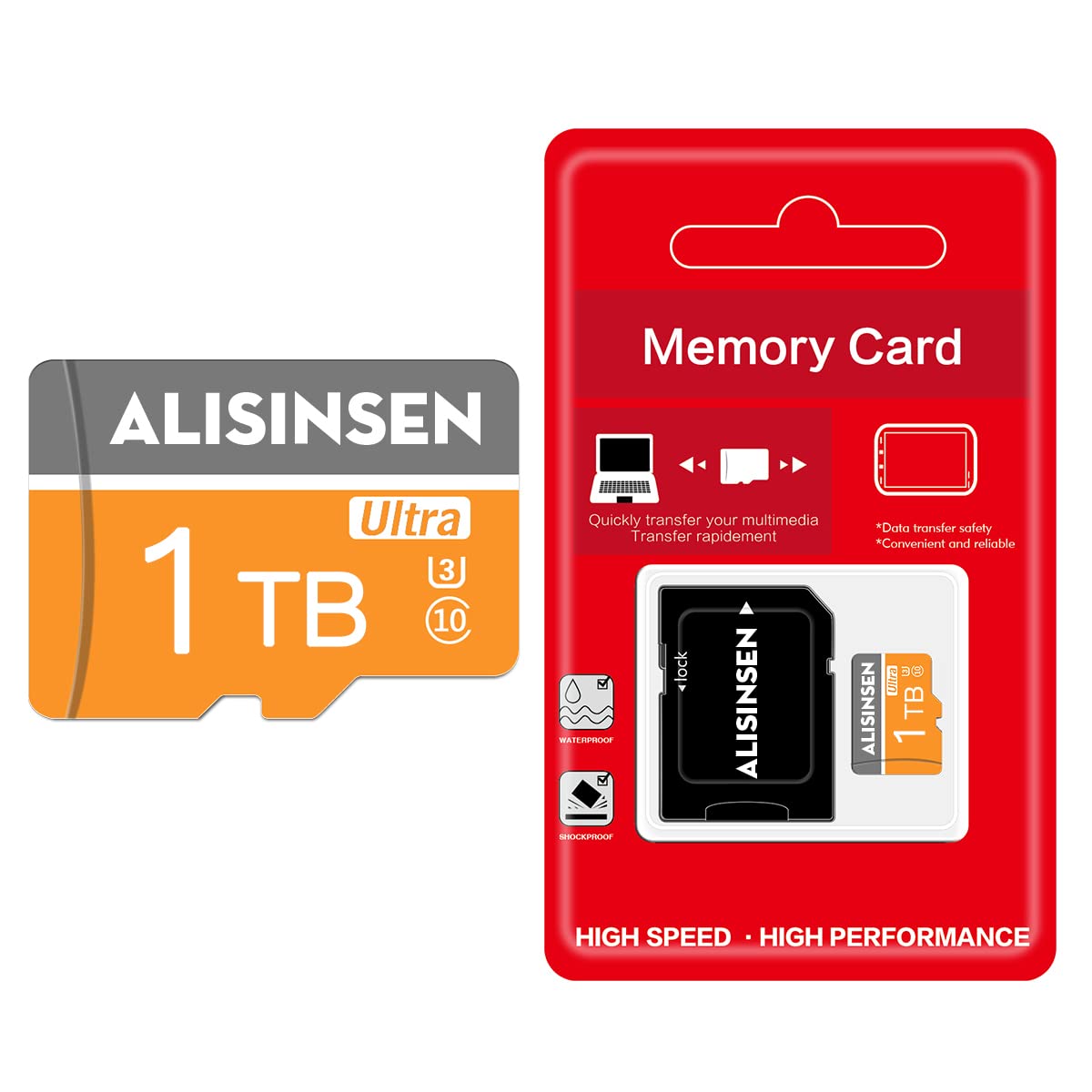1TB Micro SD Card,Micro SD Memory Card 1TB for Cellphone High Speed Mini SD Card 1TB TF Card for Dash Cam/Tablet/Laptops