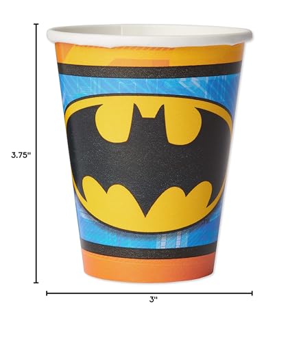 American Greetings Batman Party Supplies, 9 oz. Paper Cups (32-Count)