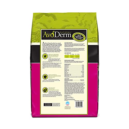 AvoDerm Natural Indoor Formula Dry Cat Food 11lb