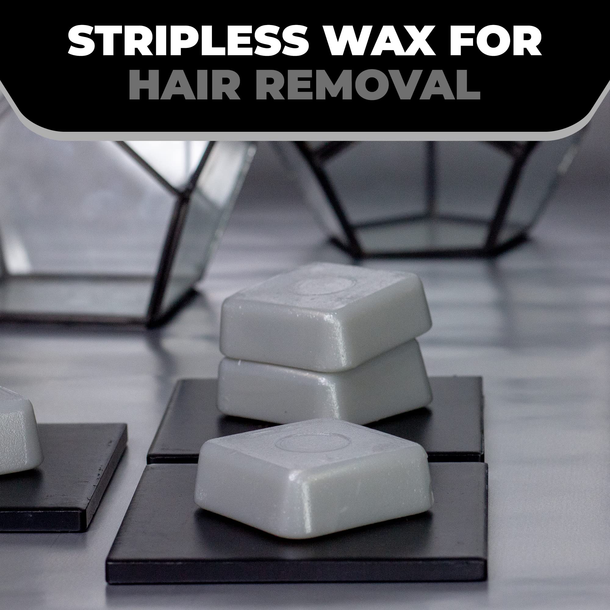 Nova Wax - Stripless Wax for Hair Removal - Hot Wax Tablets for Sensitive Skin (500g/ 1.1lb/ 17oz) Professional Hard Wax - Creamy and Elastic Formula