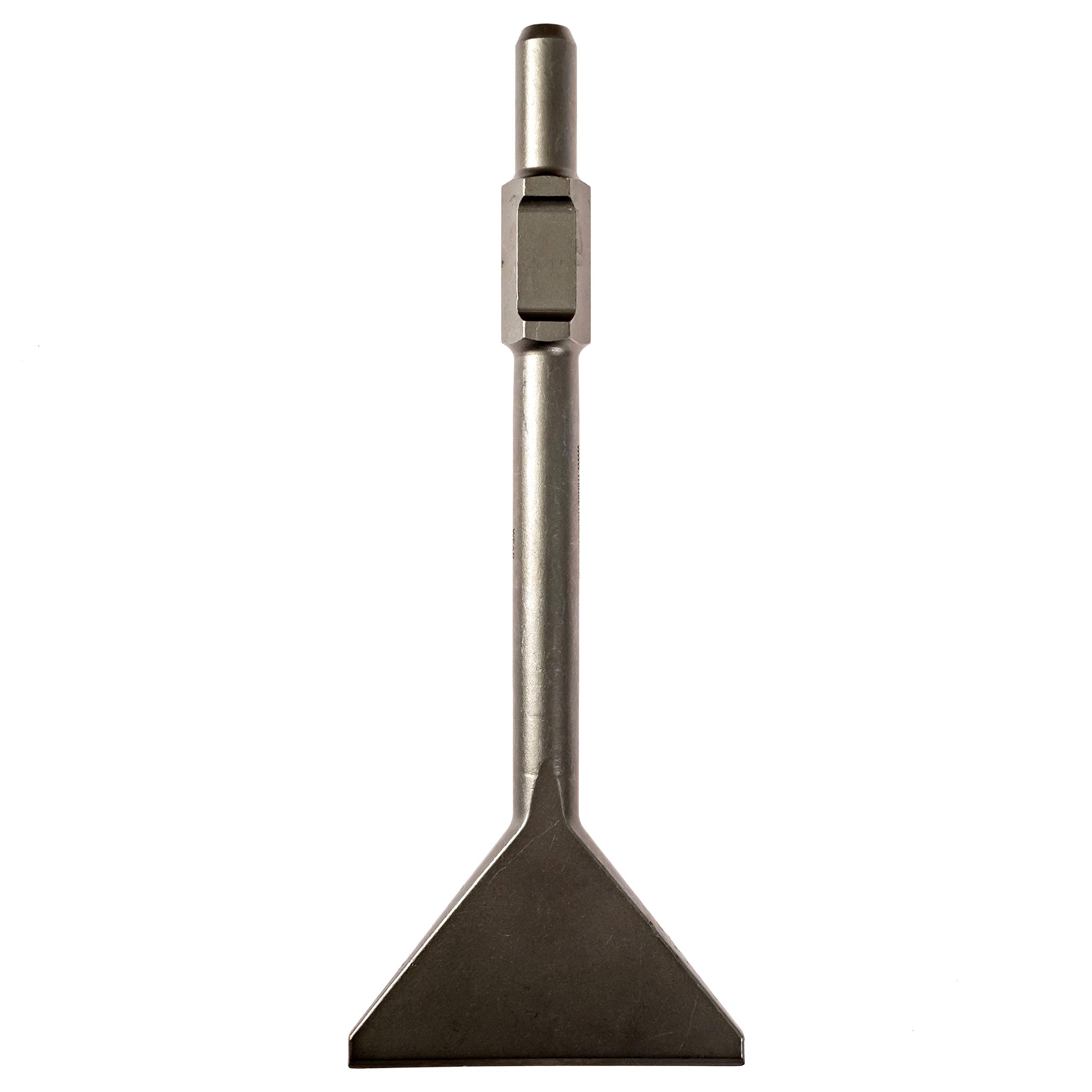 6-in Wide THINSET REMOVAL BIT, Tile and Demo Chisel, 1-1/8 (30mm) Hex, Jackhammer Chisel!! (6" X 16")