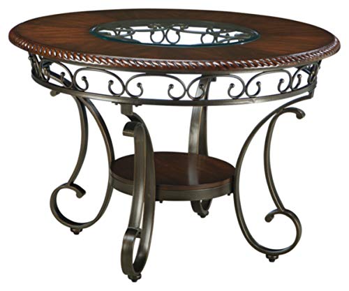 Signature Design by Ashley Glambrey Dining Room Table, Brown & Glambrey Counter Height Bar Stool, Brown