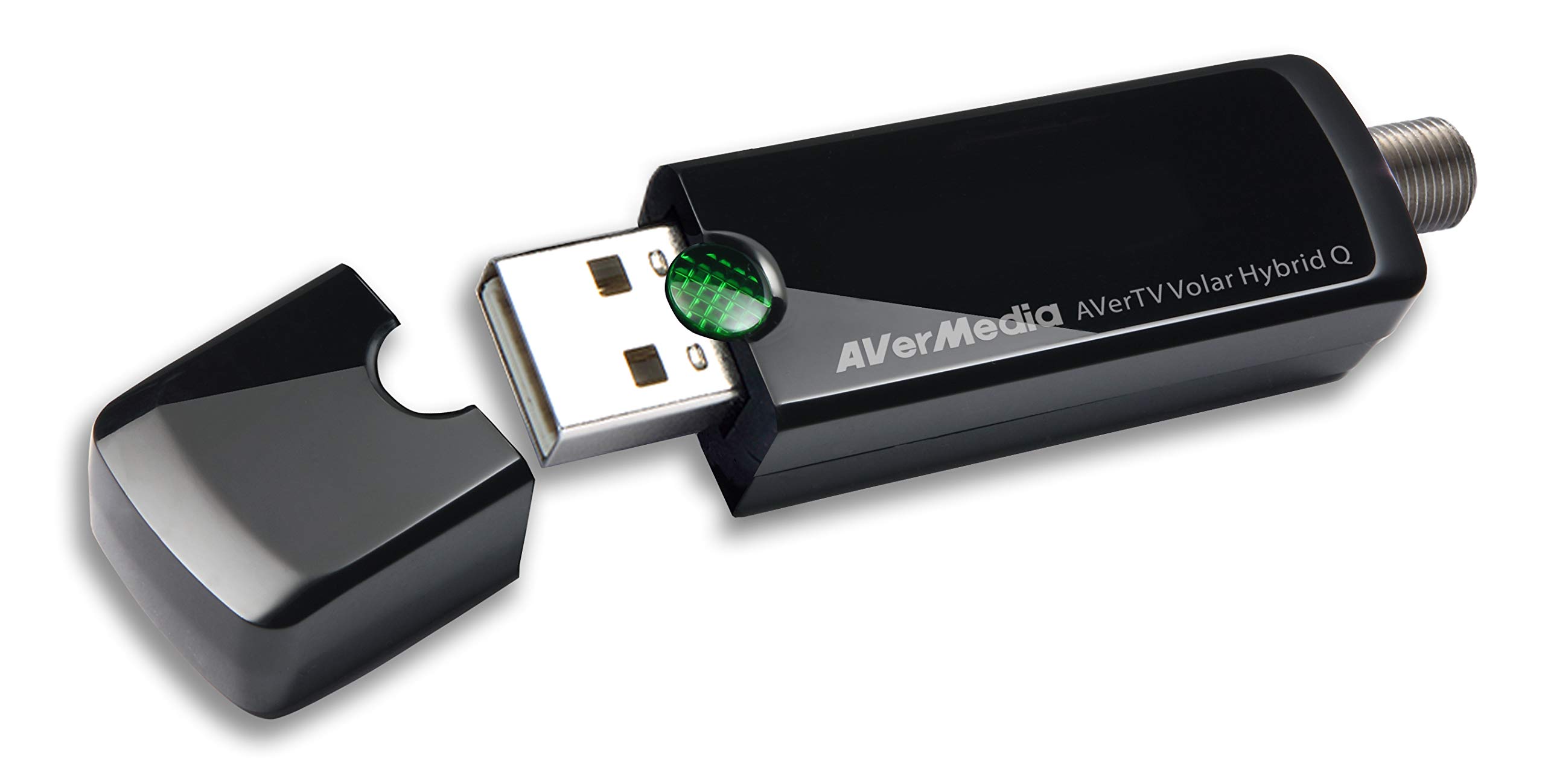AVerMedia AVerTV Volar Hybrid Q, USB TV Tuner, ATSC, Clear QAM HDTV & FM Radio, Supports Windows 10 (H837)