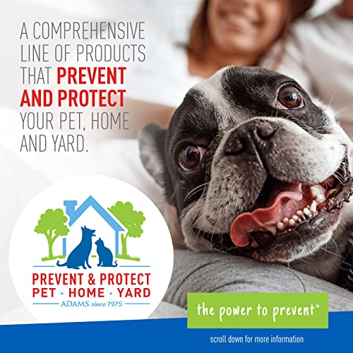 Adams Plus Flea & Tick Spray For Dogs and Cats | Kills Adult Fleas, Flea Eggs, Flea Larvae, Ticks, and Repels Mosquitoes For Up To 2 Weeks | Controls Flea Reinfestation For Up To 2 Months | 16 Oz