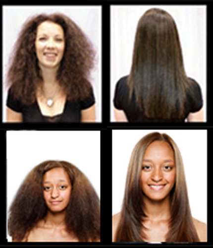 Moroccan Keratin Most Effective Brazilian Keratin Hair Treatment Straightening Complex Blowout Smoothing Natural Organic Results Salon Formula Clarifying Shampoo and Applicator Brush