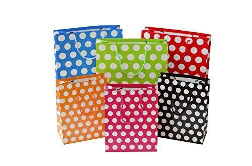 Daily Living Products Gift Bags Bulk With Handles Gift Bag 12 Pack Medium & Large Gift Bags Bulk Baby Shower Bag Mothers Day Gift Bag Medium & Large 12 Pack gift bag large 12/5"x10.2"x4", 9"x7"x3.5"