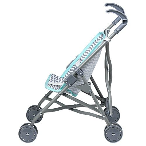 Adora Realistic and Creative Zig Zag Baby Doll Stroller with Fun Design, Adjustable Sun Cover; Doll Accessory Storage and Removable Stroller Seat That fits Dolls up to 18-inches - Small