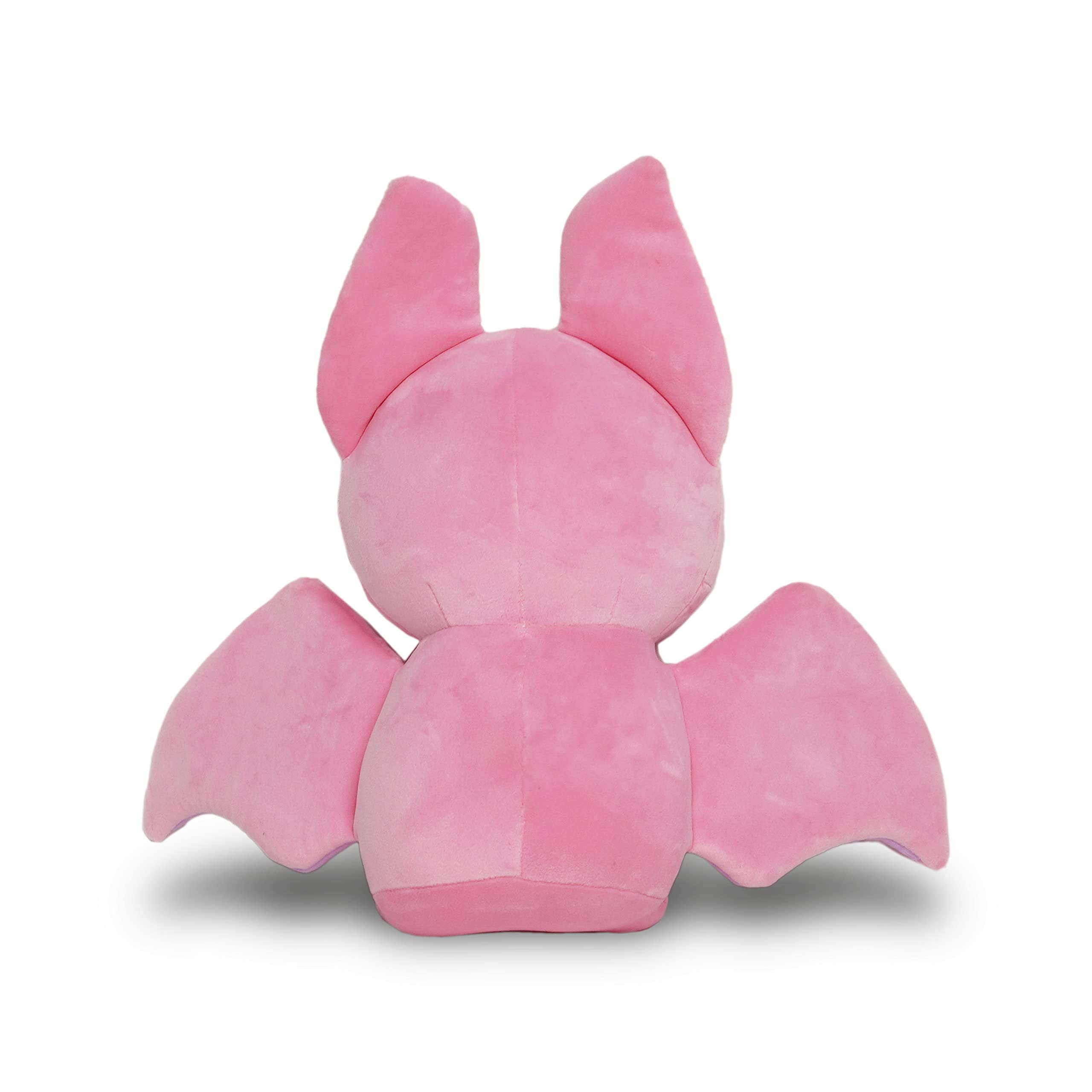 Avocatt Pink Bat Stuffed Plush - 10 Inches Stuffed Realistic Flying Fruit Bat Stuffy Plushie - Plushy and Squishy Goth Stuffed Animal - Cute Creepy Gothic Spooky Toy for Boys and Girls