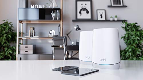 NETGEAR Orbi Whole Home Tri-band Mesh WiFi 6 System (RBK752) β Router with 1 Satellite Extender | Coverage up to 5,000 sq. ft., 40 Devices | AX4200 (Up to 4.2Gbps)