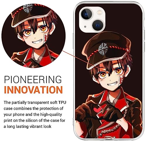 ARMERI Compatible with LG V60 ThinQ | LG V60 ThinQ 5G Toilet Hanako Cool with Bound kun 141 Compact Shell Black Soft Thin TPU Crystal Printing Phone Case Clear