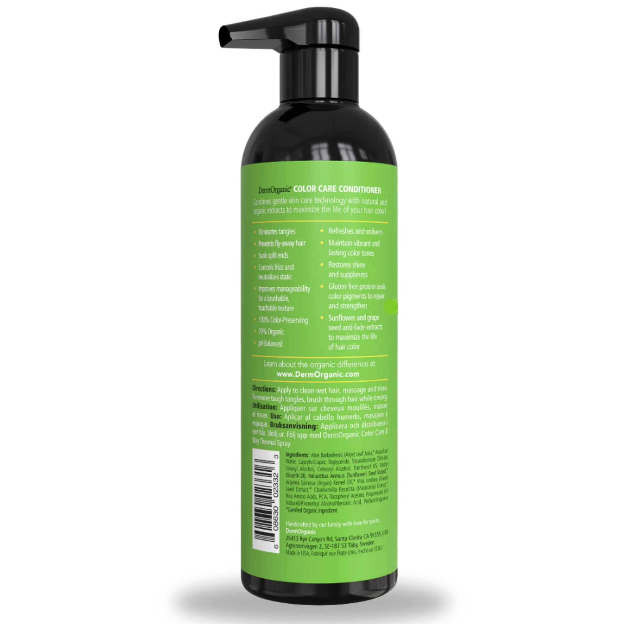 DermOrganic Color Care with Sunflower Anti-Fade Extract - Sulfate-Free - CONDITIONER 17 fl.oz
