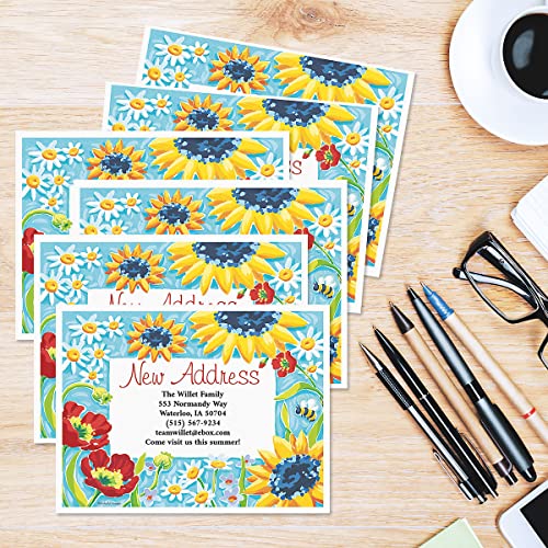 Colorful Images New Horizons Personalized New Address Postcards, Set of 24 Moving Announcements, 5-¼ x 4 inches