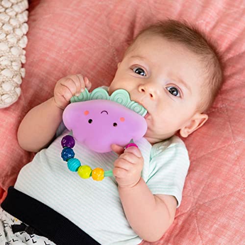 B. toys – Rain-Glow Squeeze – Light-Up Cloud Rattle for Babies 3 Months +