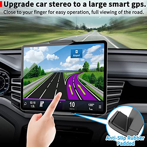 APPS2Car Universal Car Mount [2 in 1] CD Slot Tablet Car Mount for 7-12.4 inch Tablet, CD Player Cell Phone Holder for 3.5-7 inch Smartphone Tablet Car Mount Dash Holder Stand for iPad Pro/Air/Mini