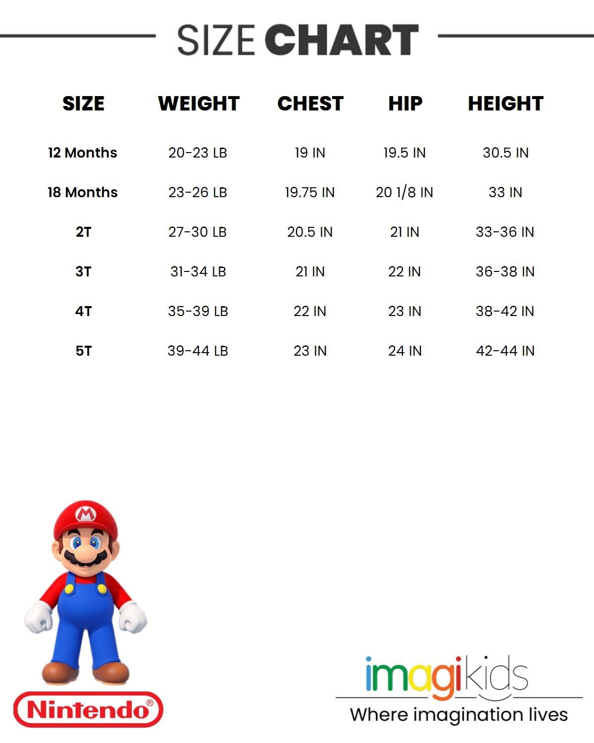 Super Mario Nintendo Infant Baby Boys Fleece Pullover Hoodie Red/Blue 18 Months