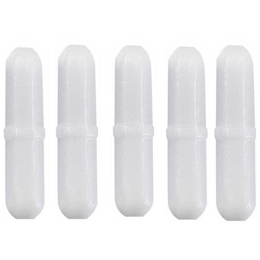 Magnetic Stirrer Stir Bars, Diameter 0.32" (8 mm), Length 1.2" (30 mm), 5 Pieces