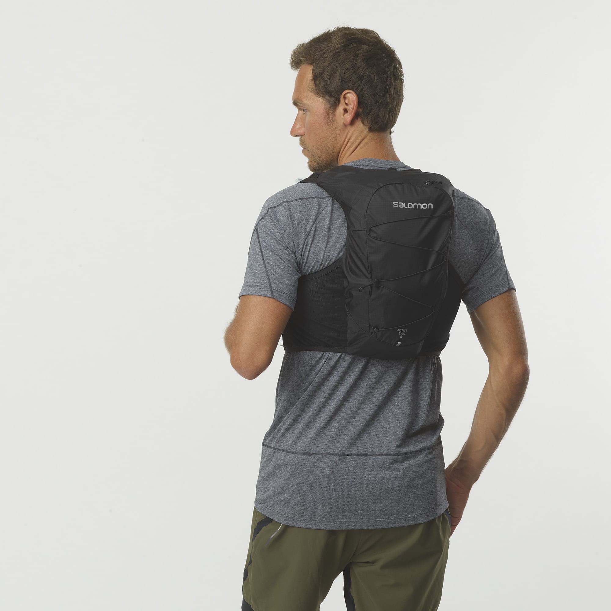 Active Skin 8 with flasks-Black-Black XL
