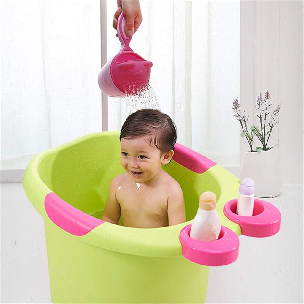 Digood Waterfall Rinser Shampoo Cup with Animal Handle for Kids (6 Months - 6 Years), Pink
