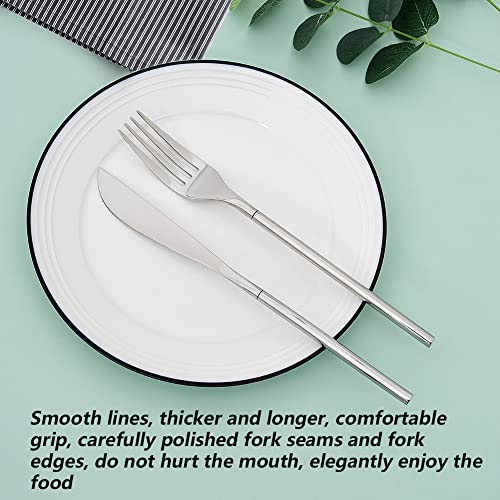 Adjustable Telescopic Fork,Stainless Steel Dinner Fork,BBQ Extendable Dinner Fruit Dessert Long Handle Fork,for Eating, Barbecue, Dinner, Dessert, Sausage, Vegetable(8.7~25.4in)