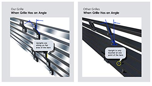 APS Compatible with Chevy Silverado 2500HD 3500 2005-2006 & 06 1500 HD SS & 07 Classic Main Upper Stainless Steel Chrome Billet Grille Grill Insert C65306A