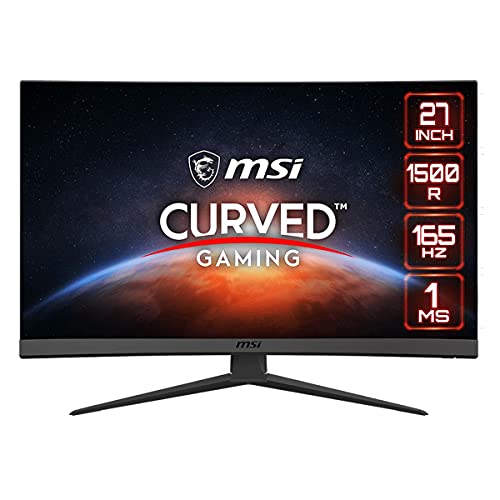 MSI G27C6, 27" Gaming Monitor, 1920 x 1080 (FHD), VA, 165Hz, FreeSync, HDMI, Displayport, Tilt