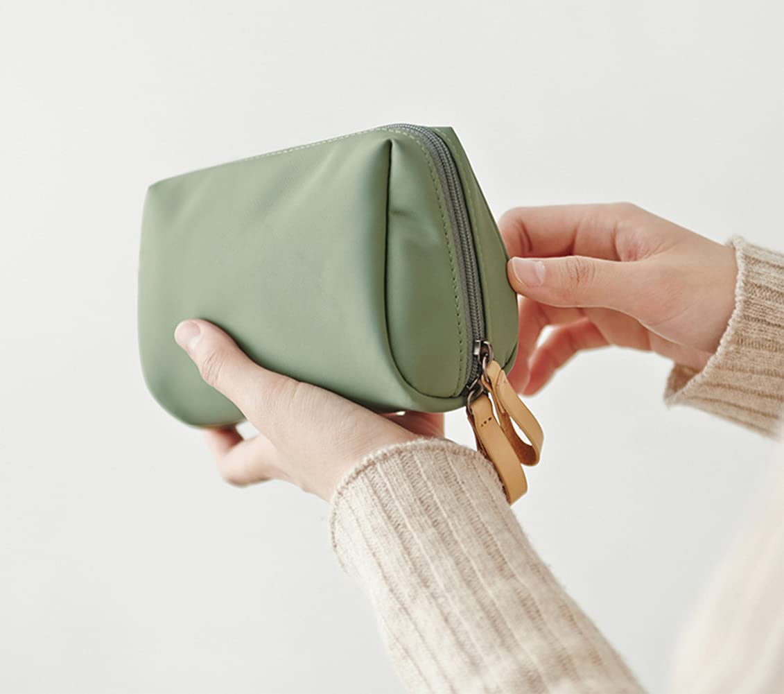 Vviitop Small Makeup Bag for Purse, Makeup Pouch Small Cosmetic Bag Mini Portable Handbag for Women and Girls (Emerald Green)