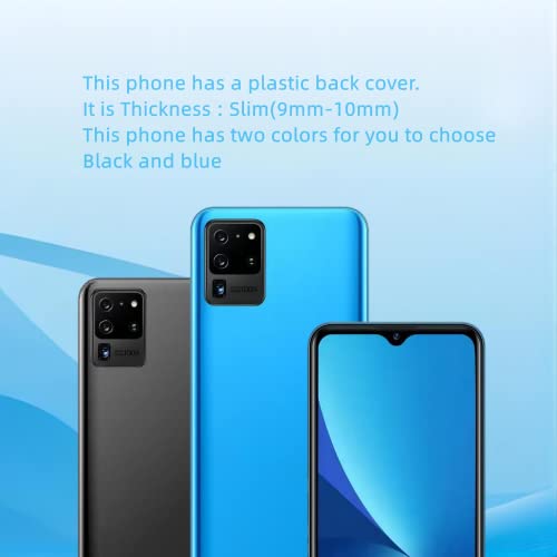 aderroo 6.52in Screen,H314 Unlocked Cell Phone，1G RAM, 8G ROM，Supports 3GWCDMA : 850/2100MHZ SIM Card Frequency Band，Front and Rear Camera ，Android Smartphone（Blue）