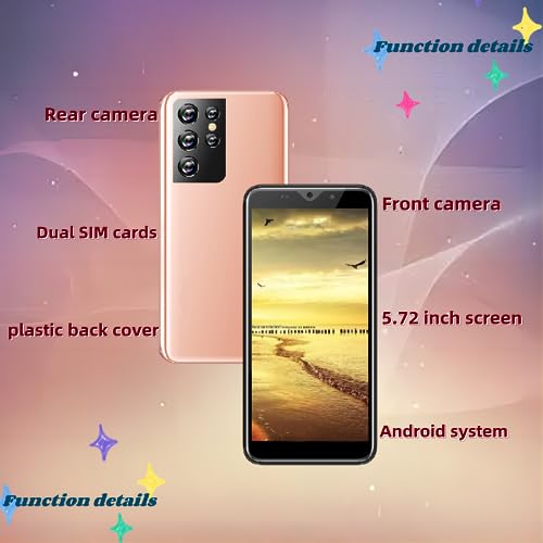aderroo Smartphone, S18 ,5.72-inch Screen,Front and Rear Cameras,Only Supports Dual SIM Card Frequency Band of 3GWCDMA (850/2100MHZ),Unlocked Cell Phone(Green)