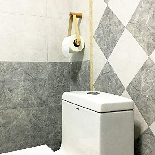 Funerom Wooden Vintage Design Toilet Paper Roll Holder - Wall Mounted Toilet Tissue HolderĀ - with Screws